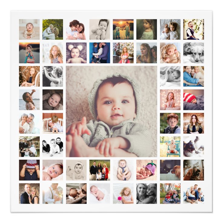 Custom Personalized Family Memories Photo Collage | Zazzle