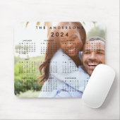 Custom Personalized Family Photo 2024 Calendar Mouse Pad | Zazzle