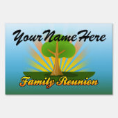 Custom Personalized Family Reunion Yard Sign | Zazzle