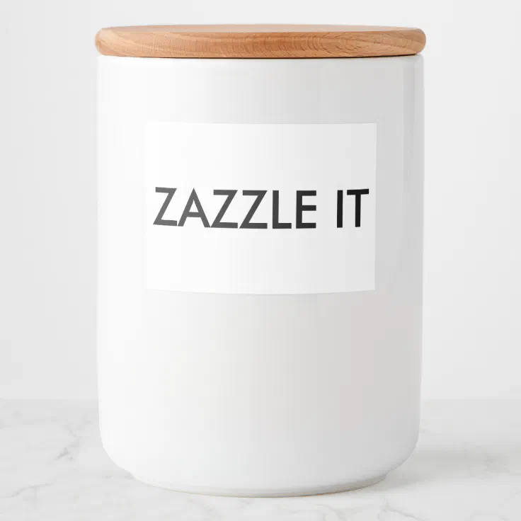 Custom Personalized Food Jar Label Blank Template | Zazzle