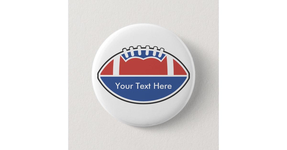 Custom Personalized Football Buttons | Zazzle