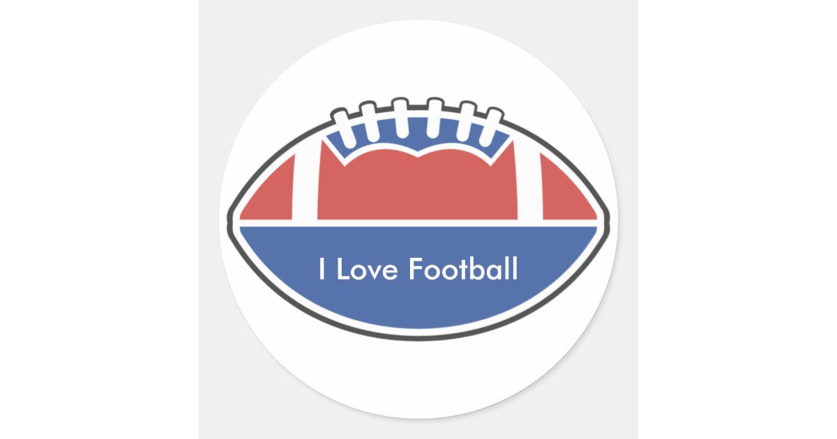 Custom Personalized Football Stickers | Zazzle