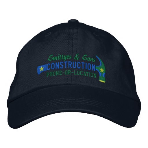 Custom Personalized for Your Construction Business Embroidered Baseball ...