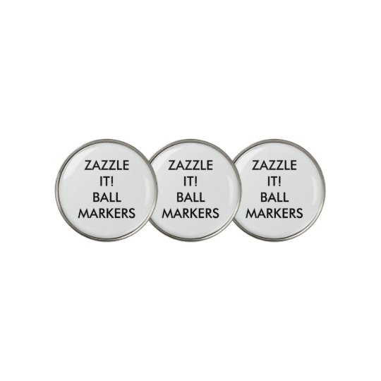 Custom Personalized Golf Ball Markers Blank | Zazzle.com
