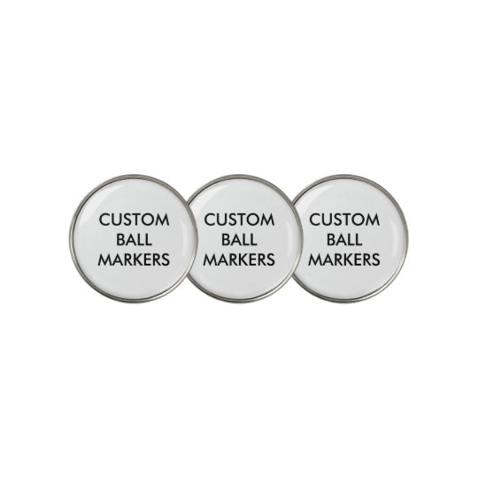 Custom Personalized Golf Ball Markers Blank | Zazzle.com