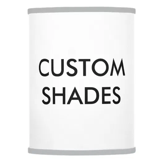 Custom Personalized Grey Trim Lamp Shade | Zazzle