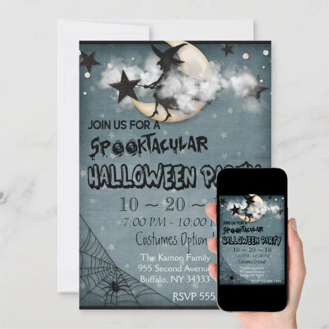 Custom Personalized Halloween Party Invitation | Zazzle