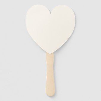 Custom Personalized HEART WEDDING FANS Template | Zazzle