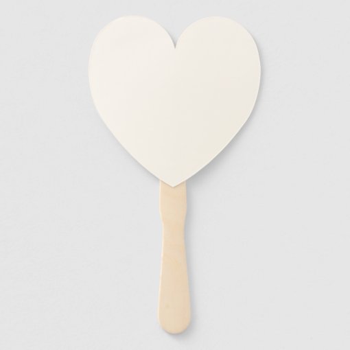 Custom Personalized HEART WEDDING FANS Template | Zazzle
