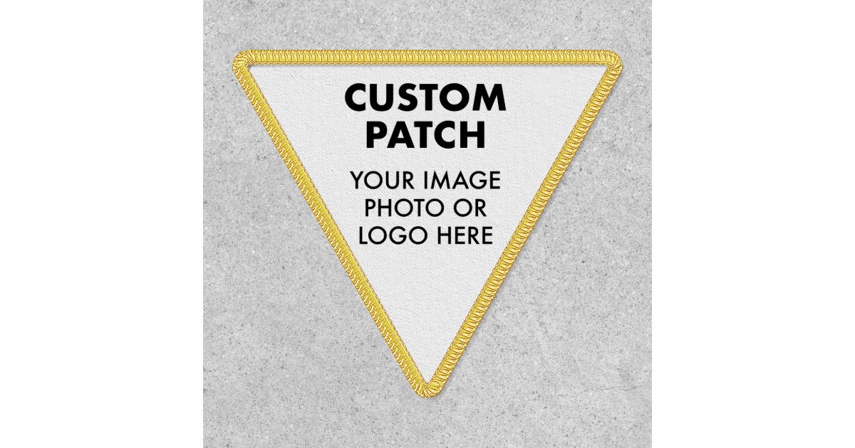 Custom Personalized INVERTED TRIANGLE PATCH | Zazzle
