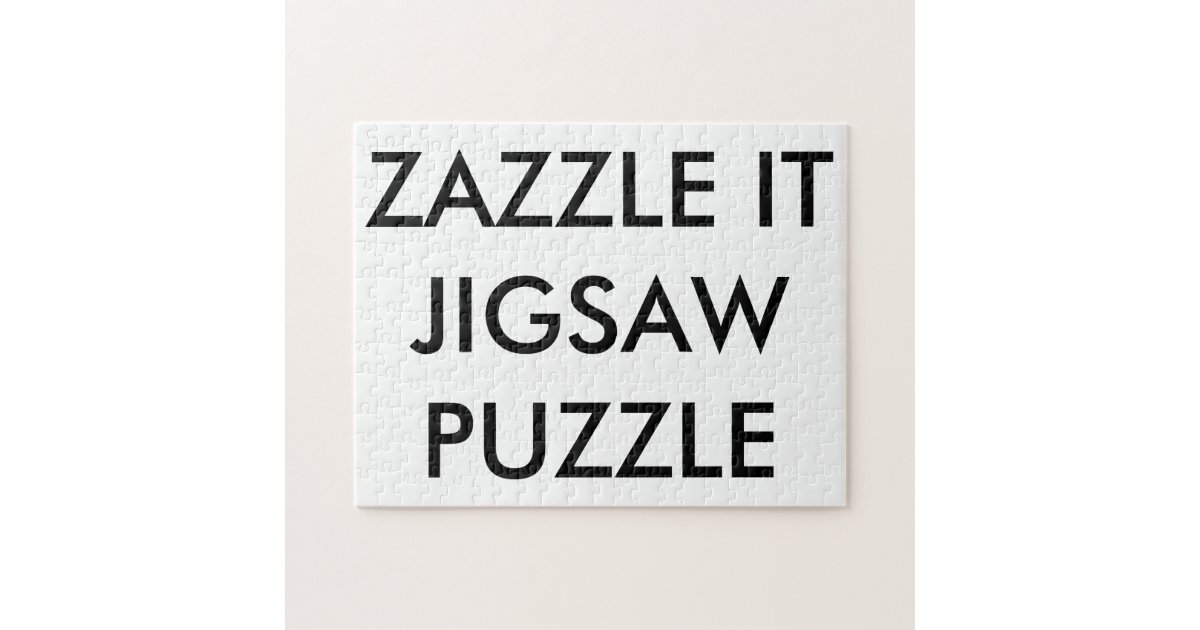 Custom Personalized Jigsaw Puzzle Blank Template | Zazzle