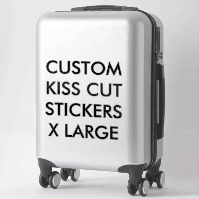 Custom Personalized KISS CUT STICKERS 14"x14" XL | Zazzle