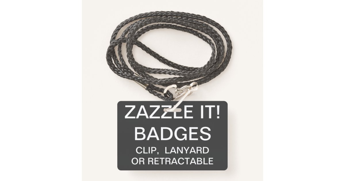 Custom Personalized LANYARD BADGE Template | Zazzle
