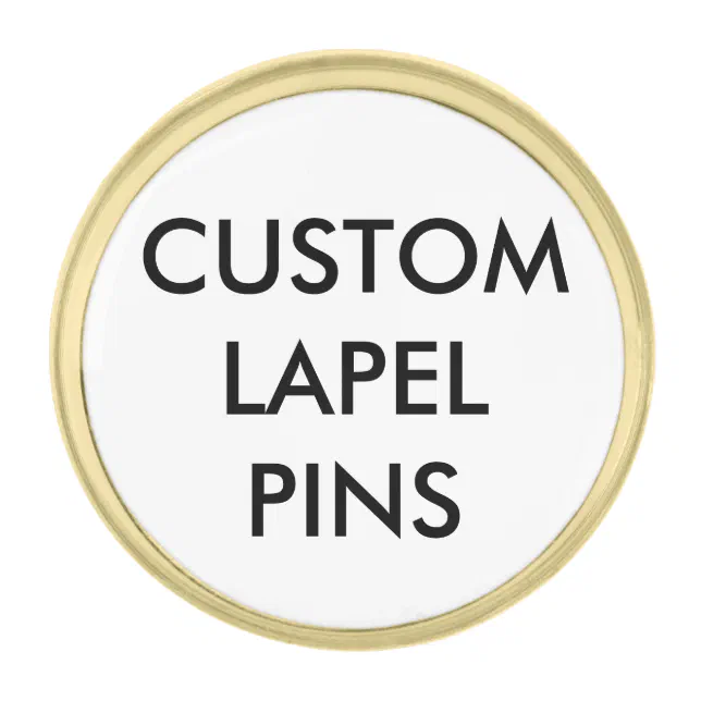Custom Personalized Lapel Pin Blank Template | Zazzle