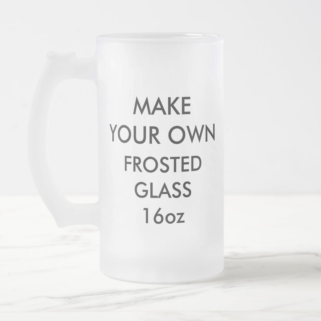 Custom Personalized Large 16oz Frosted Beer Glass Frosted Glass Beer ...