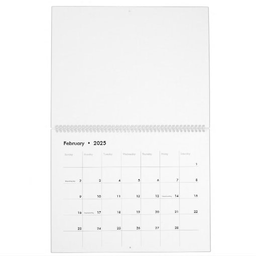 Custom Personalized Large 2-Page Calendar | Zazzle