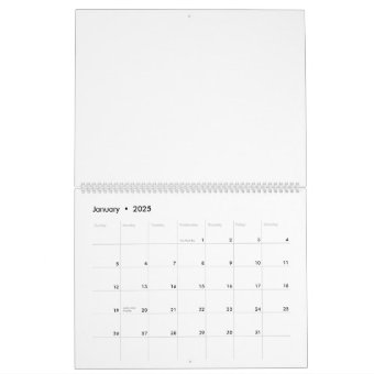 Custom Personalized Large 2-Page Calendar | Zazzle