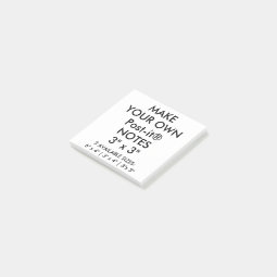 Custom Personalized Large 3" Square Post-it® Notes | Zazzle