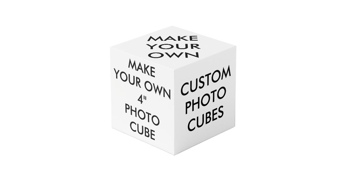 Custom Personalized Large 4" Photo Cube | Zazzle