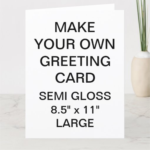 Custom Personalized Large Photo Greeting Card | Zazzle