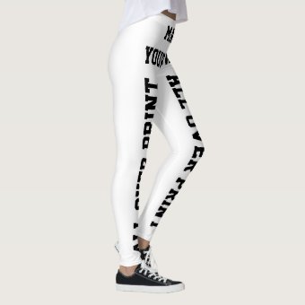 Custom Personalized Leggings or Yoga Pants Blank | Zazzle