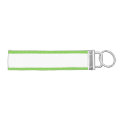 Custom Personalized Lime Green Wrist Band Keychain | Zazzle