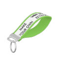 Custom Personalized Lime Green Wrist Band Keychain | Zazzle