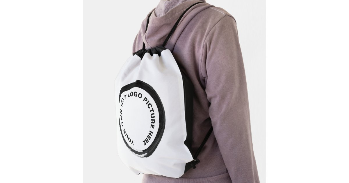 custom personalized Logo Drawstring Bag | Zazzle