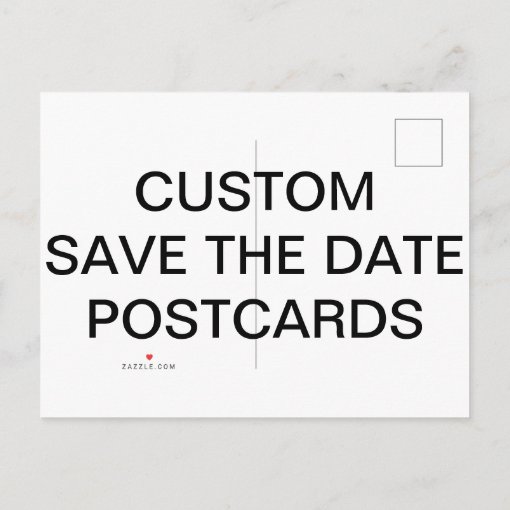 Custom Personalized Matte Save The Date Postcard | Zazzle