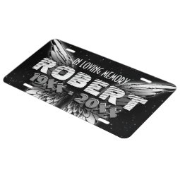 Custom Personalized Memorial License License Plate | Zazzle