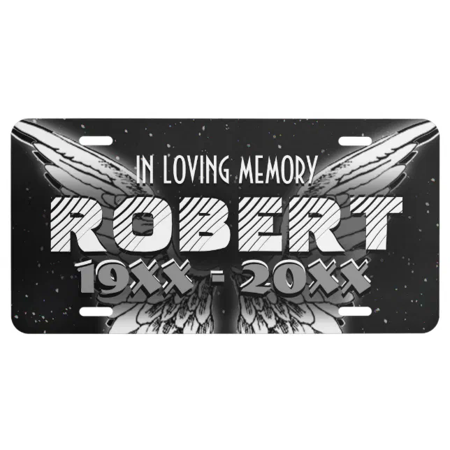Custom Personalized Memorial License License Plate | Zazzle