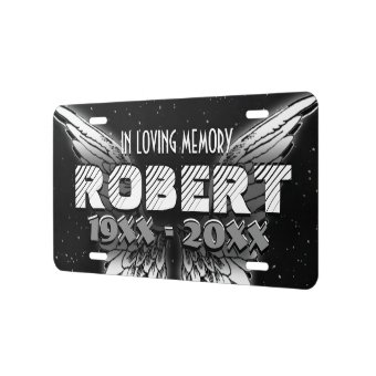 Custom Personalized Memorial License License Plate | Zazzle