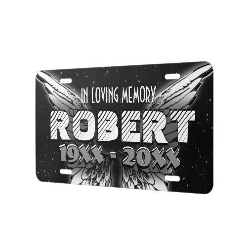 Custom Personalized Memorial License License Plate | Zazzle