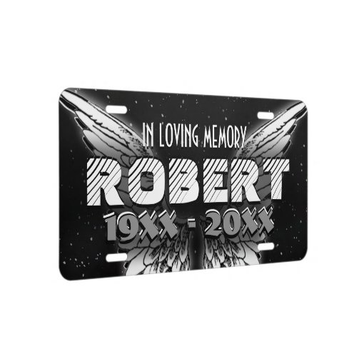 Custom Personalized Memorial License License Plate | Zazzle