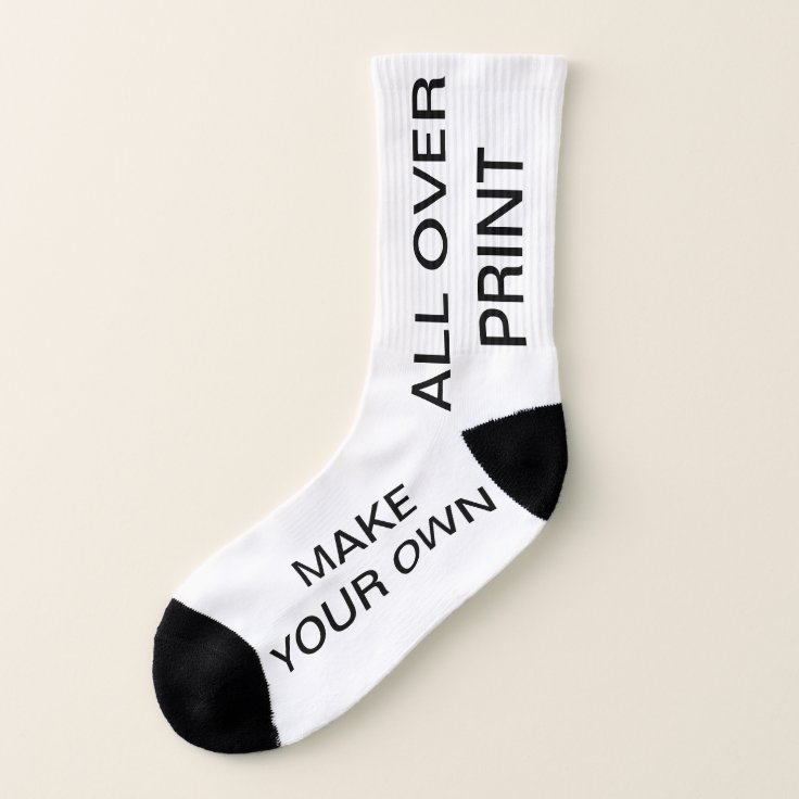 Custom Personalized Men's Small Socks Blank | Zazzle