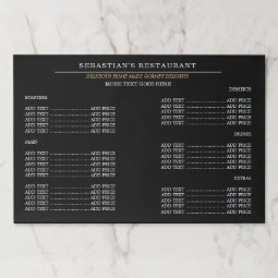 Custom personalized Menu Paper Pad | Zazzle