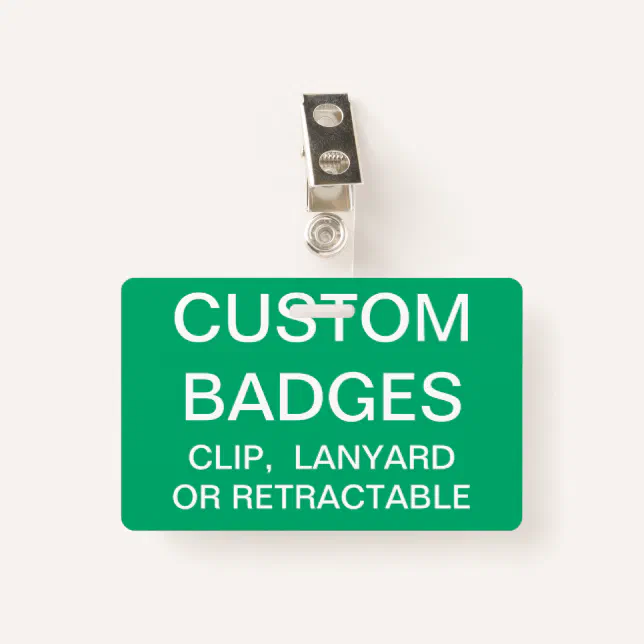 Custom Personalized METAL CLIP BADGE Template | Zazzle