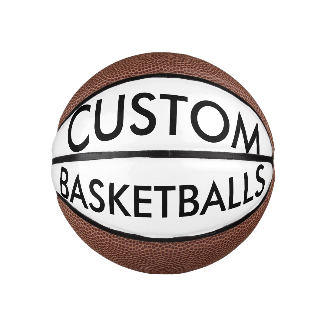 Custom Personalized Mini Basketball Blank Template | Zazzle