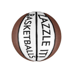 Custom Personalized Mini Basketball Blank Template | Zazzle