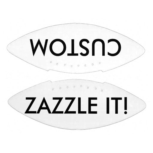 Custom Personalized Mini Football Blank Template | Zazzle