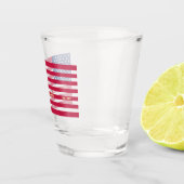 Custom Personalized Monogrammed USA American Flag Shot Glass | Zazzle