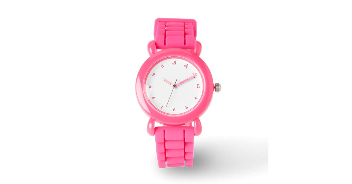 Custom Personalized Name Girls Kids Wrist Watch | Zazzle