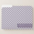 Custom Personalized Name Polka Dot File Folder | Zazzle
