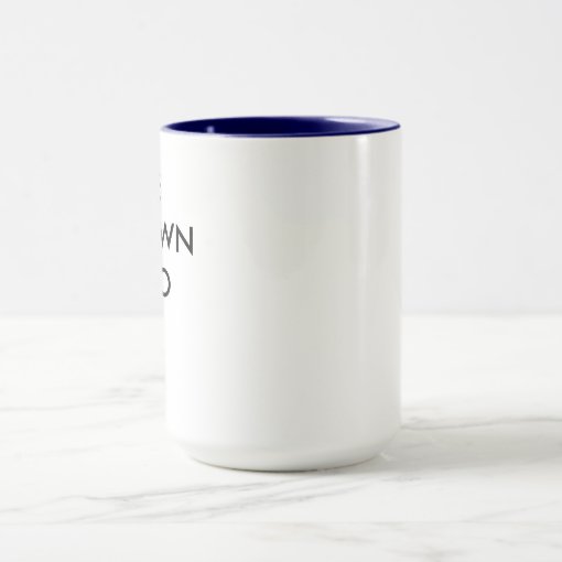 Custom Personalized Navy Blue Combination Mug 15oz | Zazzle