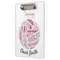 Custom Personalized Netball Coach Clipboard | Zazzle
