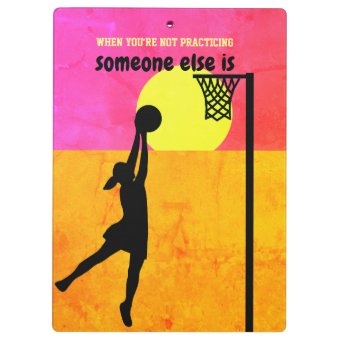Custom Personalized Netball Coach Clipboard | Zazzle