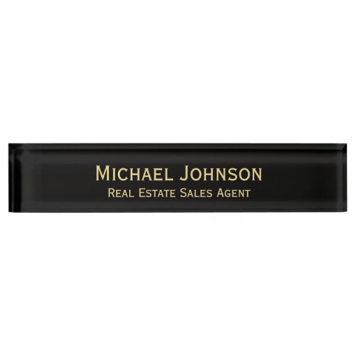 Custom Personalized Office Title Desk Name Plate | Zazzle