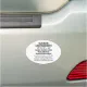 Custom Personalized OVAL Shaped Car Magnet | Zazzle