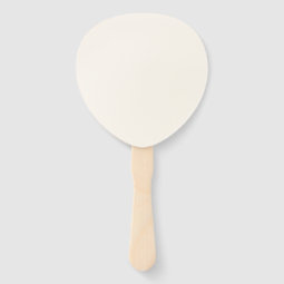 Custom Personalized PADDLE ECRU WEDDING FANS (10) | Zazzle