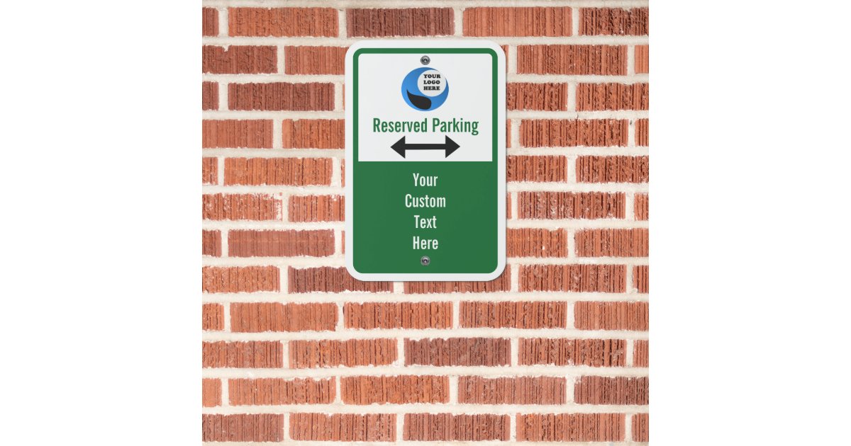 Custom Personalized Parking Signage Metal Sign | Zazzle
